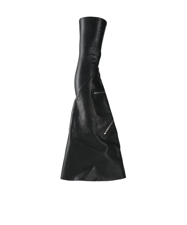 Rick Owens Square Toe Platform Boots