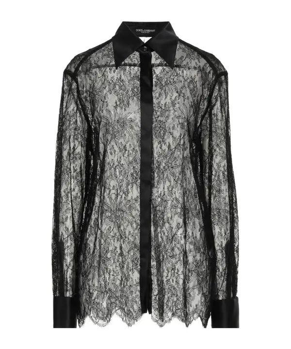 Dolce & Gabbana Lace Long Sleeve Shirt