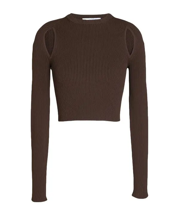 Max Mara Solid Color Slim-fit Knit Sweater - Green