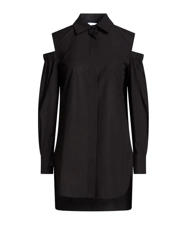 Max Mara Off-shoulder Long Sleeve Shirt - Black