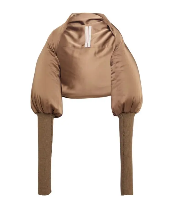 Rick Owens Long Sleeve Down Shrug - Brown