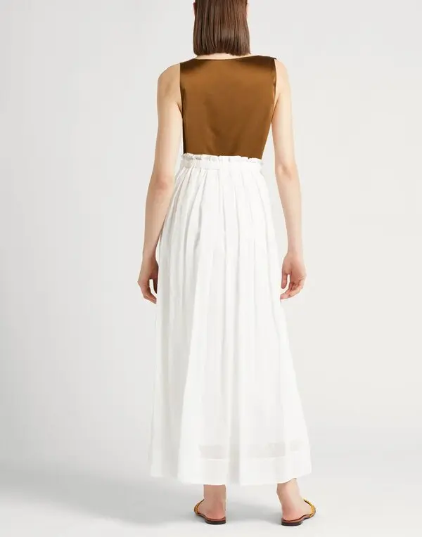 Max Mara Solid Satin Sleeveless Blouse
