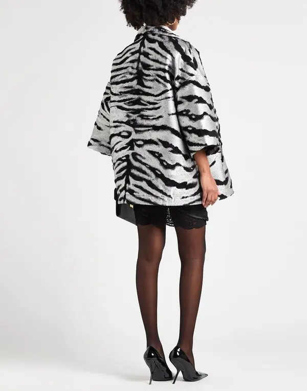 Dolce & Gabbana Zebra Jacquard 3/4 Sleeve Coat