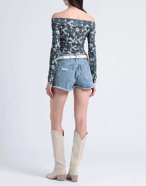 Isabel Marant Étoile Off-the-shoulder Floral Print Long Sleeve Top