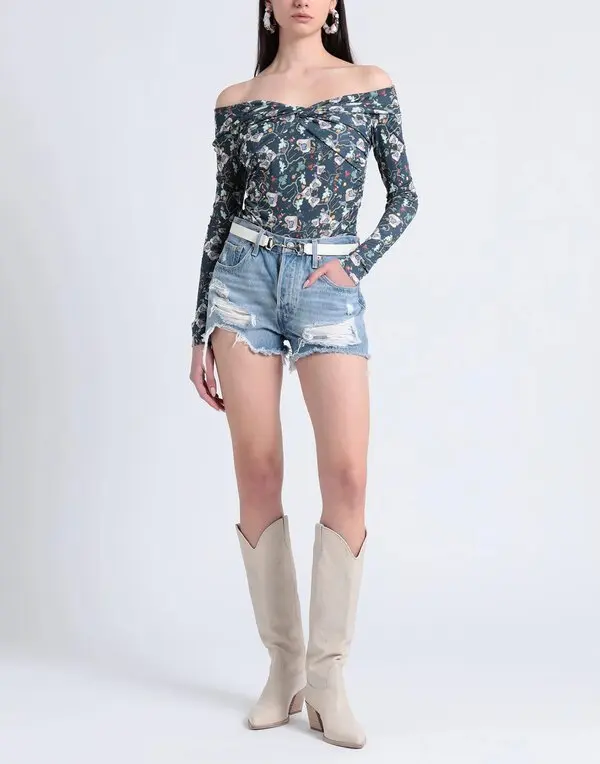 Isabel Marant Étoile Off-the-shoulder Floral Print Long Sleeve Top