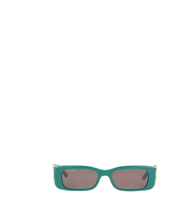 Balenciaga Rectangular Plastic Sunglasses - Gray