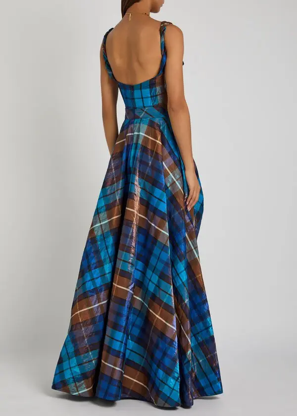 VIVIENNE WESTWOOD Minimal Plaid Maxi Dress