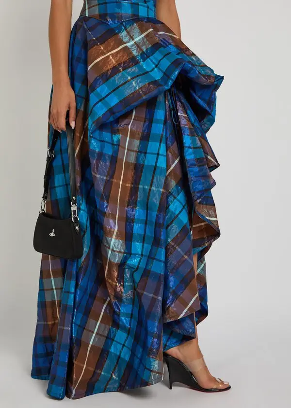 VIVIENNE WESTWOOD Minimal Plaid Maxi Dress