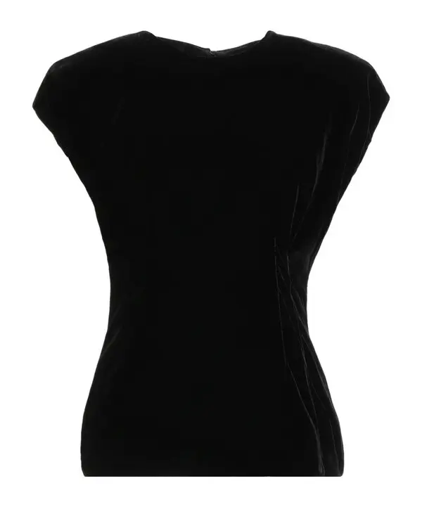Dolce & Gabbana Minimalist Velvet Short Sleeve