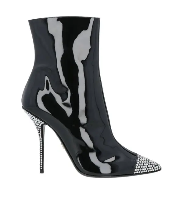 Dolce & Gabbana Patent Leather Ankle Boots