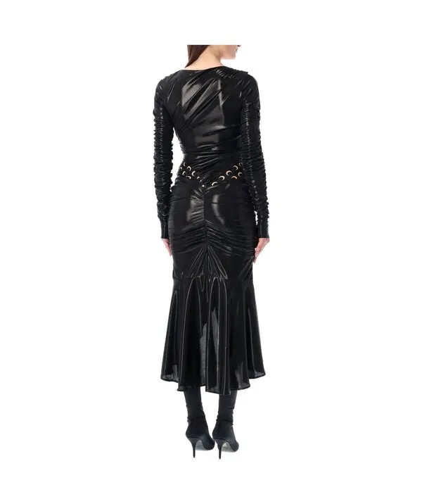 MARINE SERRE Pleated Dress