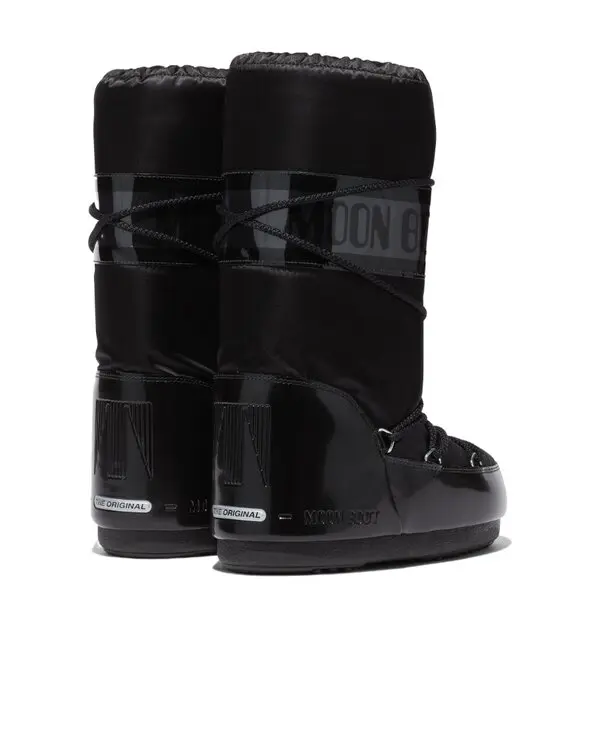 Moon Boot Short Lace-up Snow Boots - Black