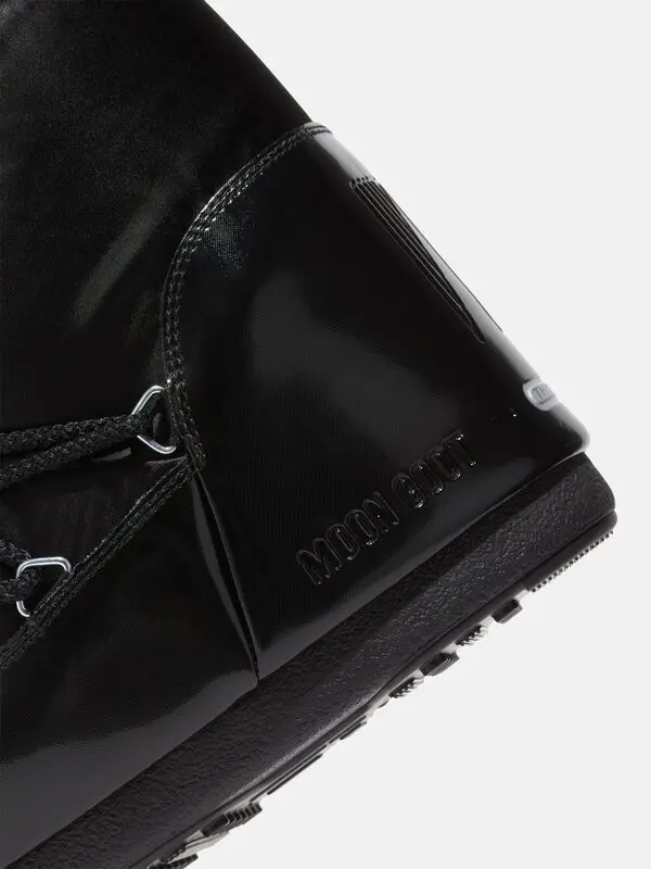 Moon Boot Short Lace-up Snow Boots - Black