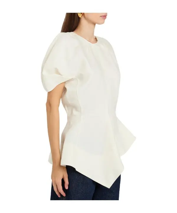 Khaite Solid Linen And Silk-blend Top