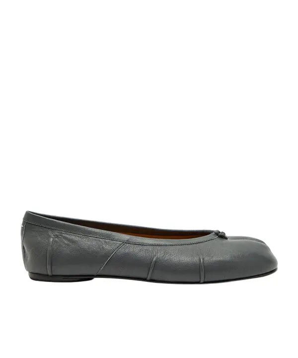 MAISON MARGIELA Tabi Leather Ballet Flats - Black