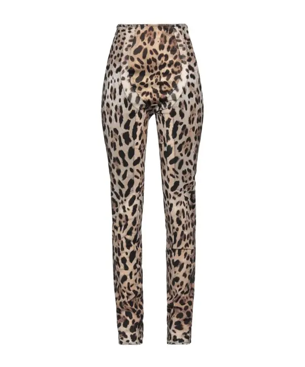 Dolce & Gabbana Leopard Print Casual Trousers