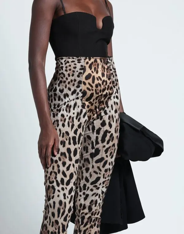 Dolce & Gabbana Leopard Print Casual Trousers