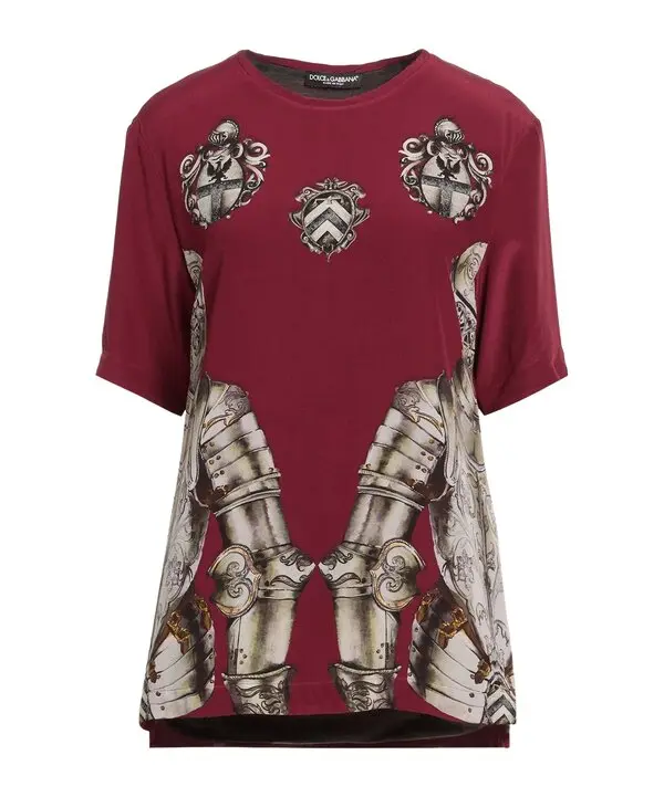 Dolce & Gabbana Multicolor Crew Neck Short Sleeve Top