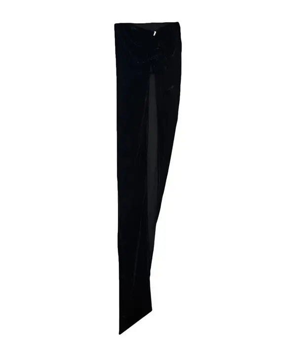 Rick Owens Velvet Asymmetrical Skirt