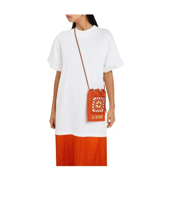 Loewe X Paula's Ibiza Raffia Pouch