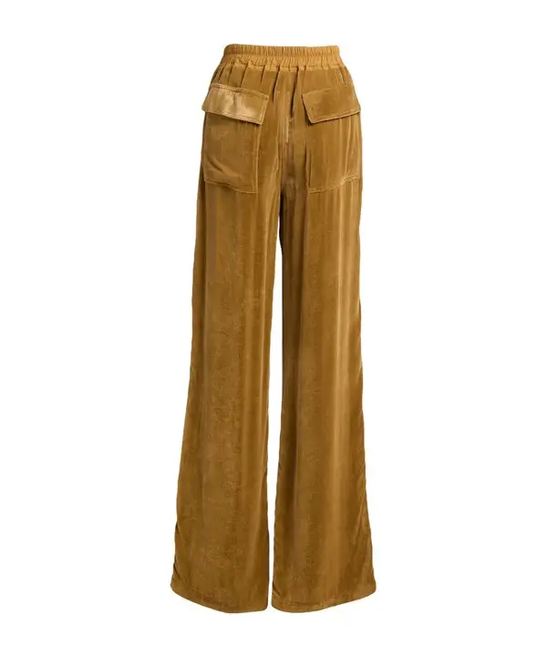 Rick Owens Velvet Wide-leg Pants