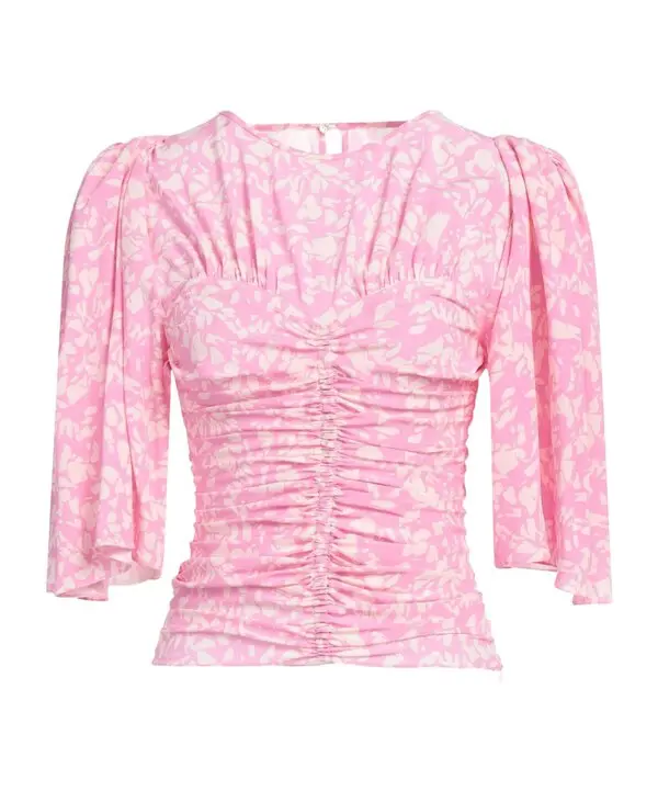 Isabel Marant Étoile Two-tone Ruched Top - Pink