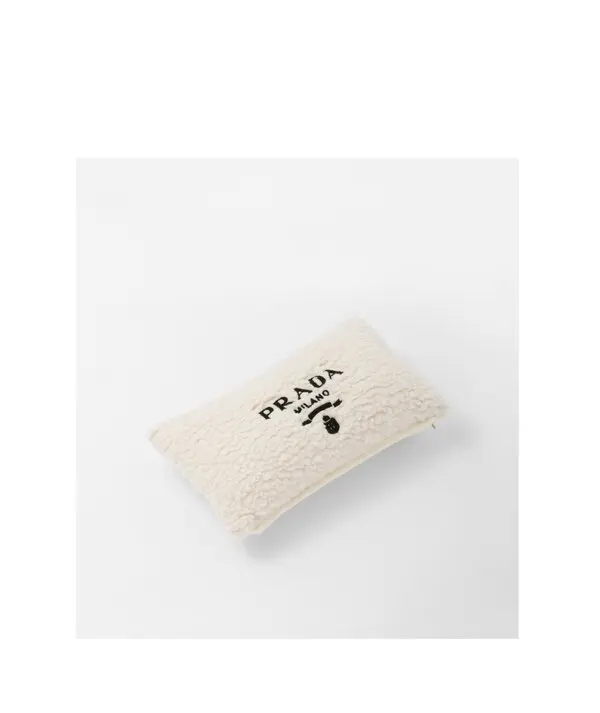 Prada Faux-fur Cashmere And Wool Throw Pillow