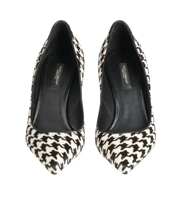 Dolce & Gabbana Houndstooth Stiletto Pumps