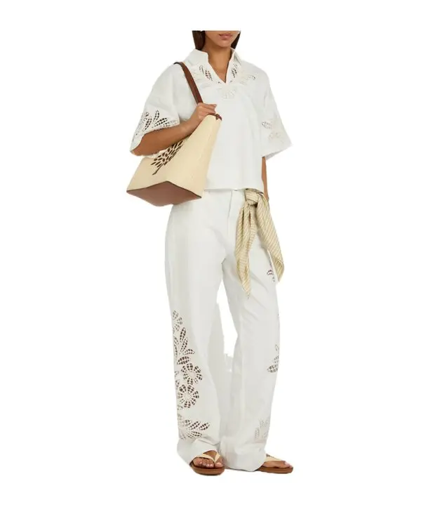 Rag & Bone Embroidered Straight-leg Jeans