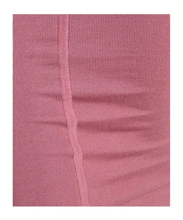 Rick Owens Minimalist Solid Color Knit Midi Skirt