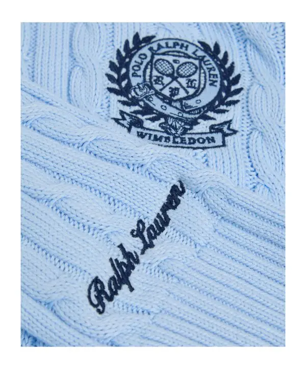 Polo Ralph Lauren Cable Knit Cotton Polo Jumper