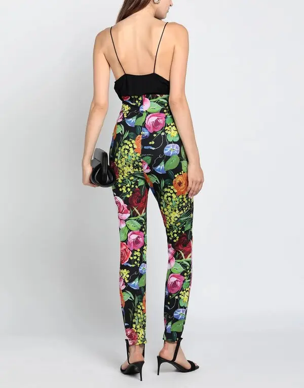 Dolce & Gabbana Floral Print Stretchy Jersey Pants