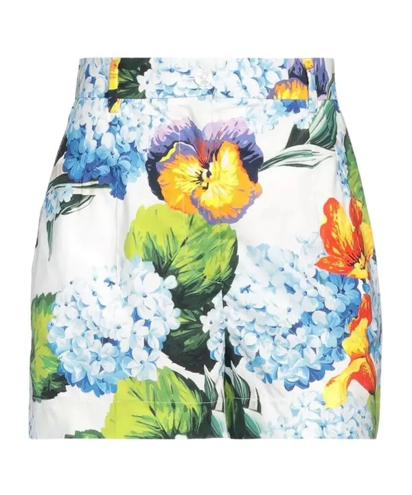 Dolce & Gabbana Floral Print Pants - White