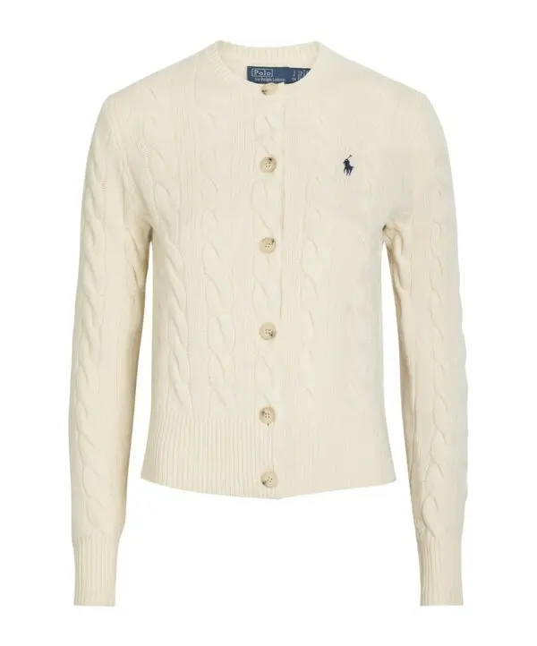 Polo Ralph Lauren Wool Cashmere Cardigan - White
