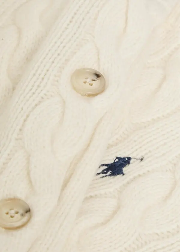 Polo Ralph Lauren Wool Cashmere Cardigan - White