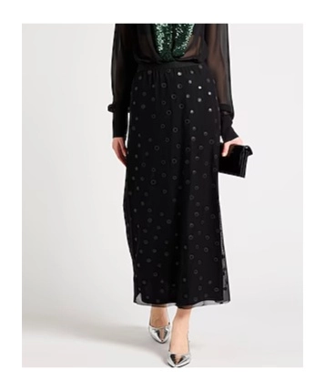 MAXCO. Max&co. Polka Dot Tulle Midi Skirt