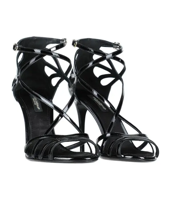 Dolce & Gabbana Patent Leather High Heel Sandals