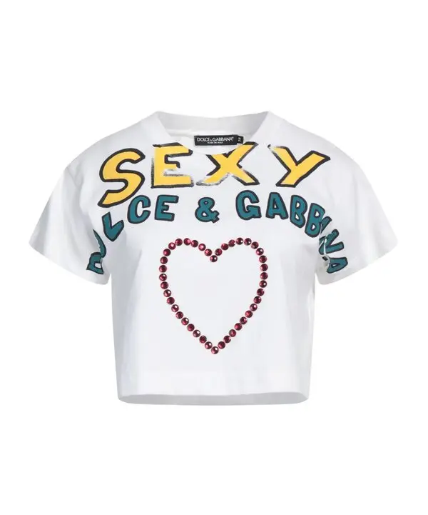 Dolce & Gabbana Short Sleeve Crewneck T-shirt - White