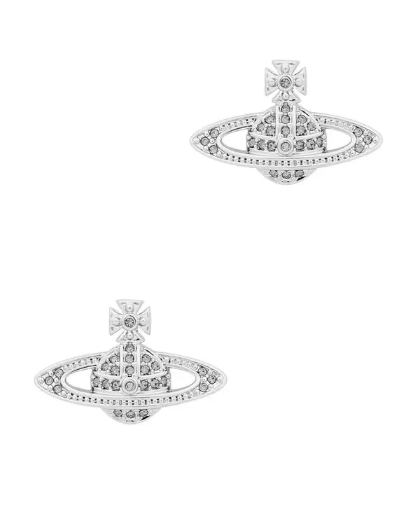 VIVIENNE WESTWOOD Embellished Orb Stud Earrings - White