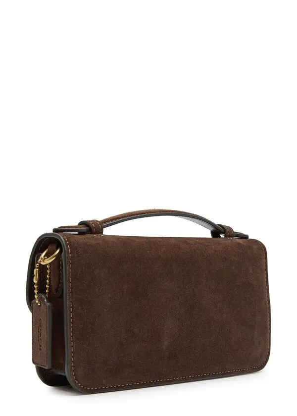 COACH Suede Top Handle Bag