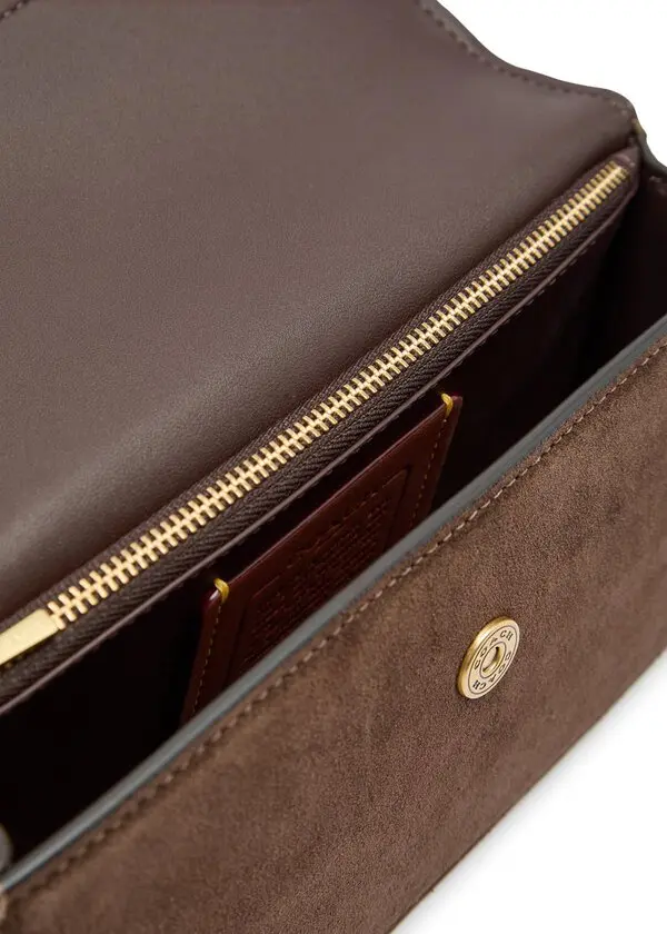 COACH Suede Top Handle Bag