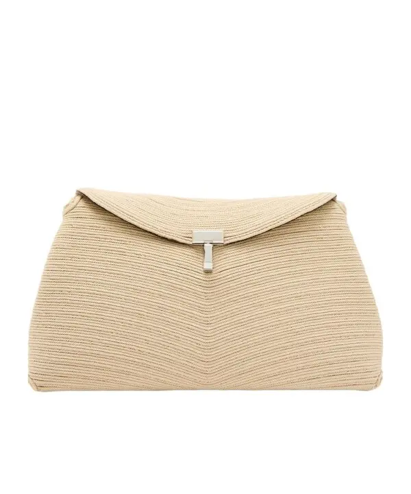 TOTEME T-lock Rope Clutch - Nude