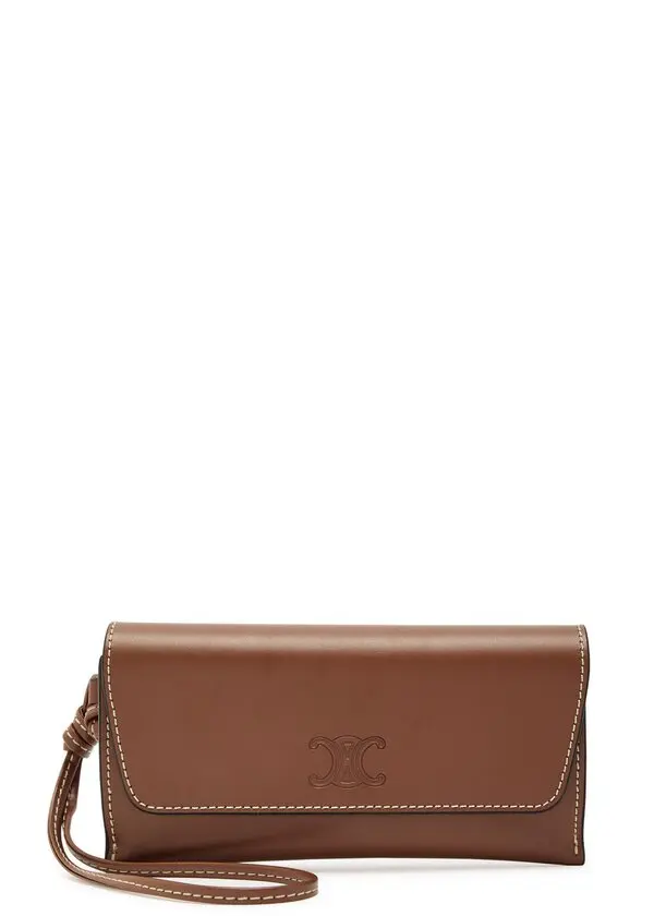 Celine Oval Tortoiseshell Sunglasses With Logo Detail