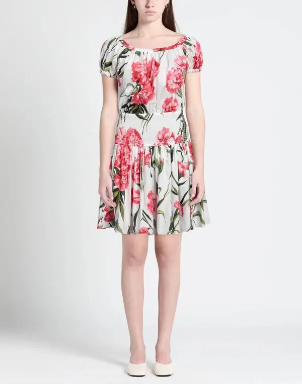 Dolce & Gabbana Floral Short-sleeve Dress