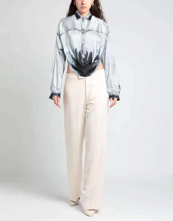 DIESEL® Two-tone Denim-style Satin Shirt