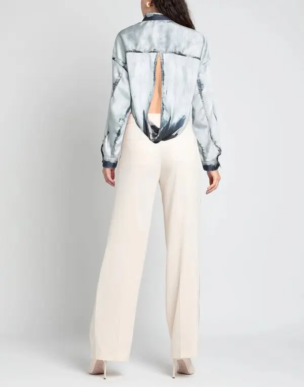 DIESEL® Two-tone Denim-style Satin Shirt