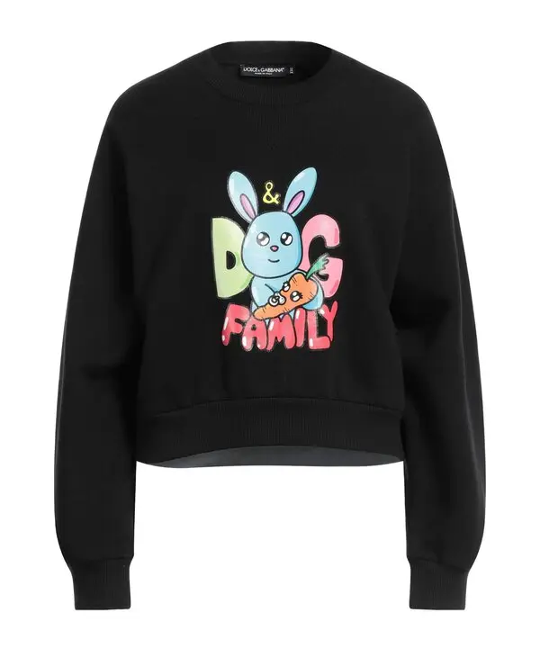 Dolce & Gabbana Solid Color Printed Sweatshirt