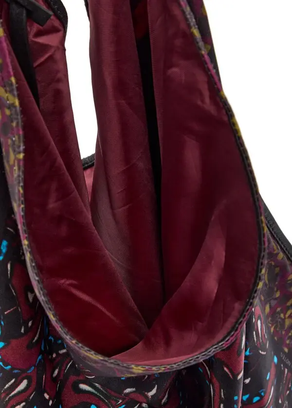 Dries Van Noten Scarf Large Leather And Satin Tote