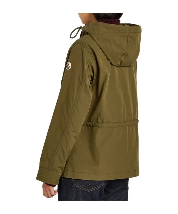 Moncler Waxed Poplin Parka Jacket