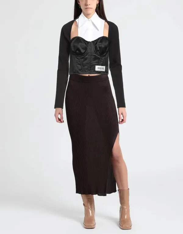 Dolce & Gabbana Two-tone Knitted Satin Top